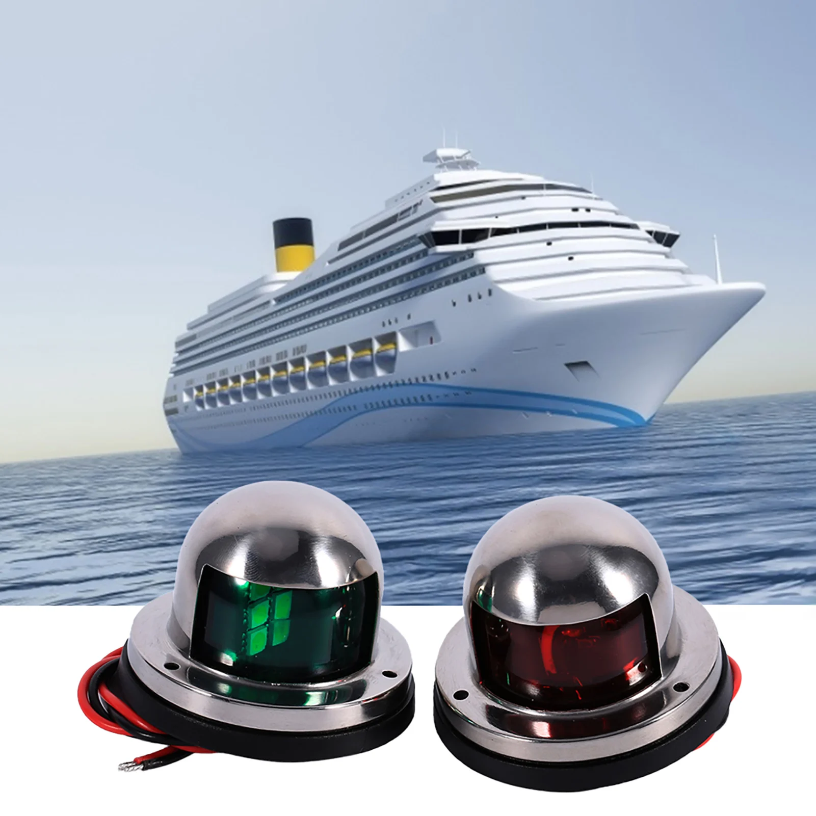 LED-Marine-Navigation-Light-Stainless-Steel-Signal-Light-12V-Waterproof ...