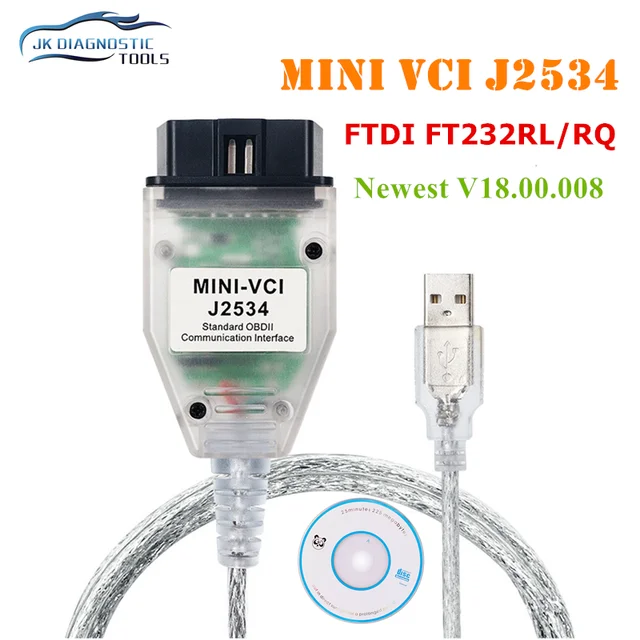 MINI VCI MINIVCI J2534 Tis Techstream Software For Toyota, 48% OFF