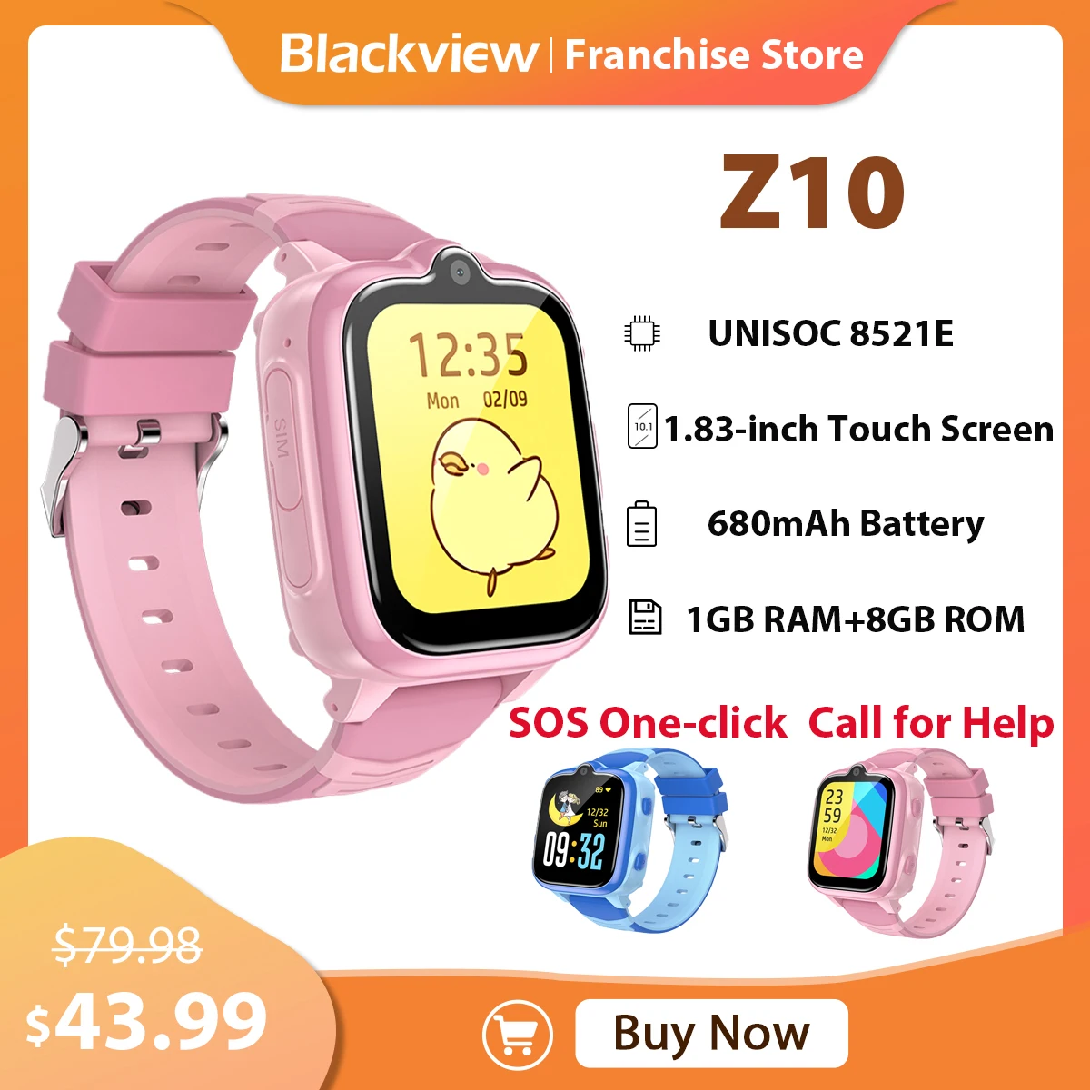 Blackview-Z10-Smartwatch-1-83-Inches-IP67-Waterproof-680mAh-Battery ...
