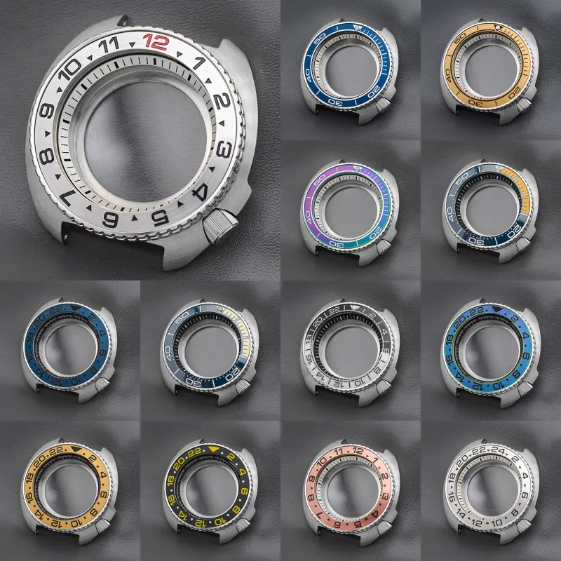 Mod-Seiko-Silver-Turtle-Case-SKX6105-SKX6309-Abalone-Watch-Case-For ...