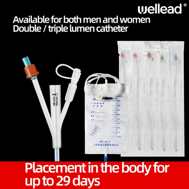 Triple Lumen Urinary Catheter