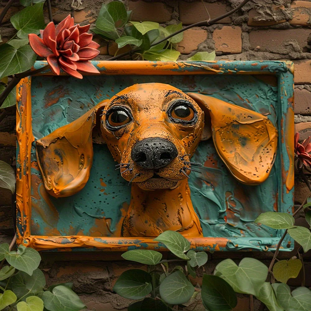 Dachshund Dog Sign Wall Art - Decor for Home, Office, Gym - Vintage ...