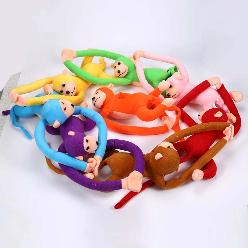 60CM-Long-Arm-Monkey-Plush-Toy-Anti-collision-Banana-Monkey-Curtain ...