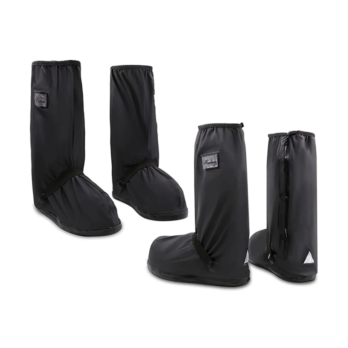 Preto-Imperme-vel-Sapato-Cobre-Rain-Gear-Snow-Boot-Covers-Folhas ...