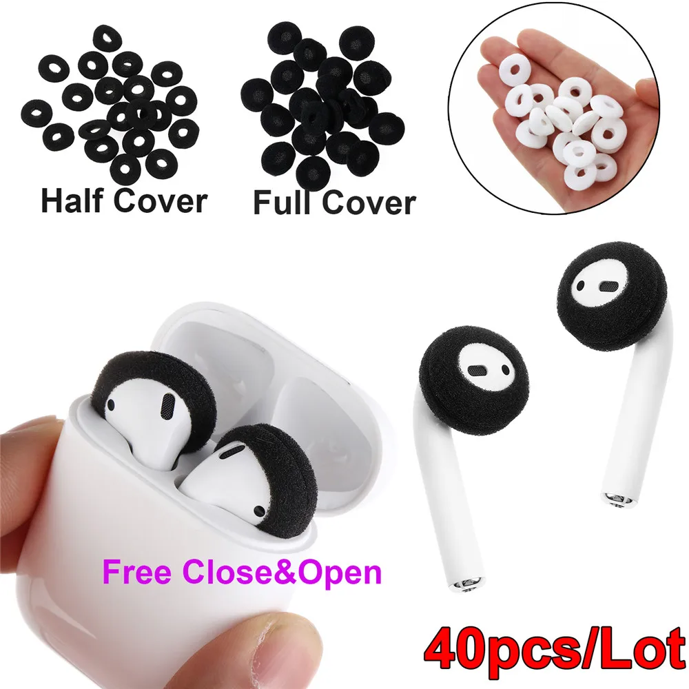 40-PCs-Soft-Foam-Replacement-Soft-Earphone-Foam-Cover-Sponge-Ear-Pad ...