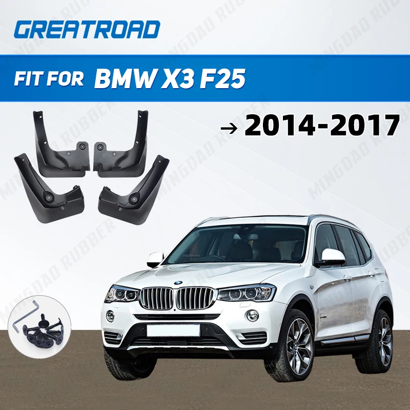 Front Rear 4pcs 2014 2015 2016 2017 FOR BMW X3 F25 Mudguards Fender Mud ...