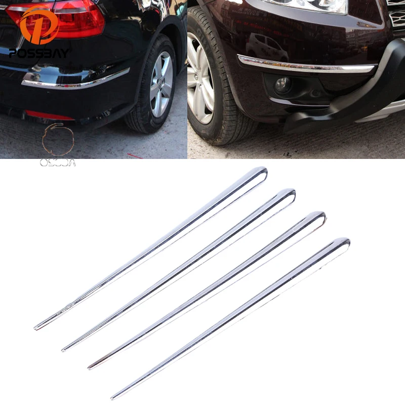 POSSBAY-4Pcs-Universal-Car-Body-Strip-Bumper-Protector-Decoration-Parts ...