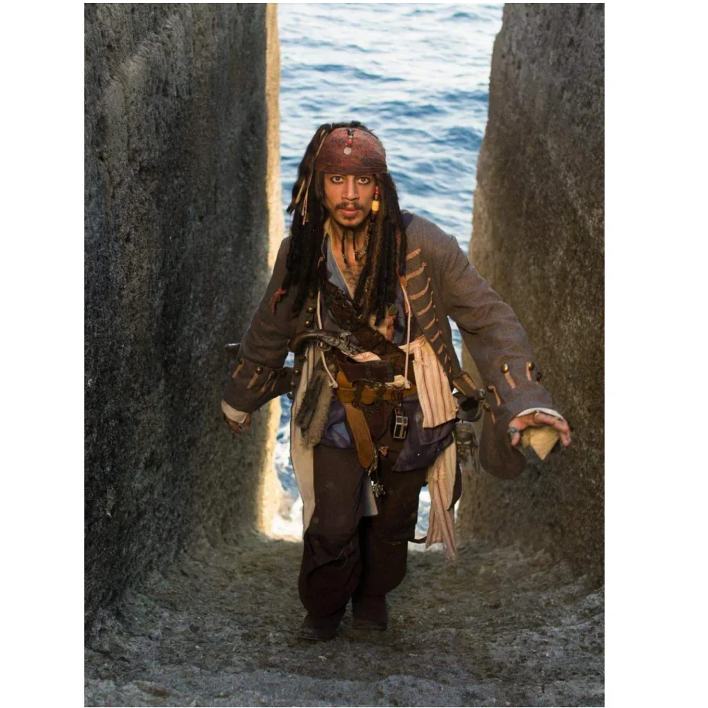 Capit-o-Jack-Sparrow-Traje-de-Cosplay-Masculino-Uniforme-Pirata-Casaco ...