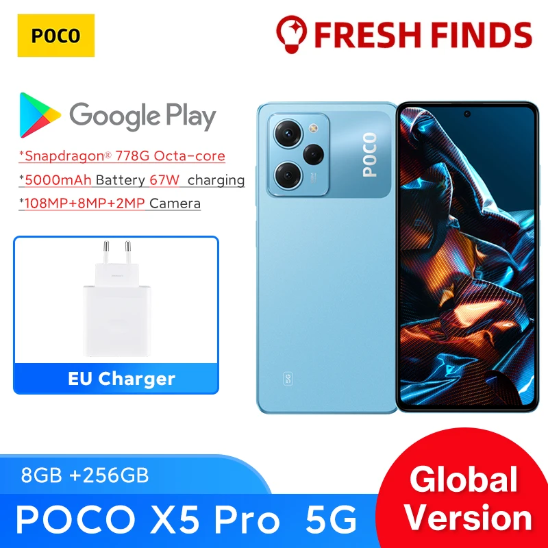Global Version Poco X5 Pro 5g Smartphone 8gb 256gb Snapdragon 778g ...