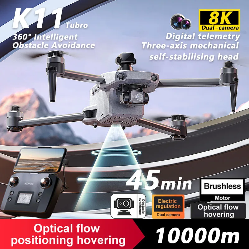 2024-K11-Tubro-Professional-GPS-Drone-EIS-Anti-Shake-Chip-360-Obstacle-Avoidance-5G-Image ...