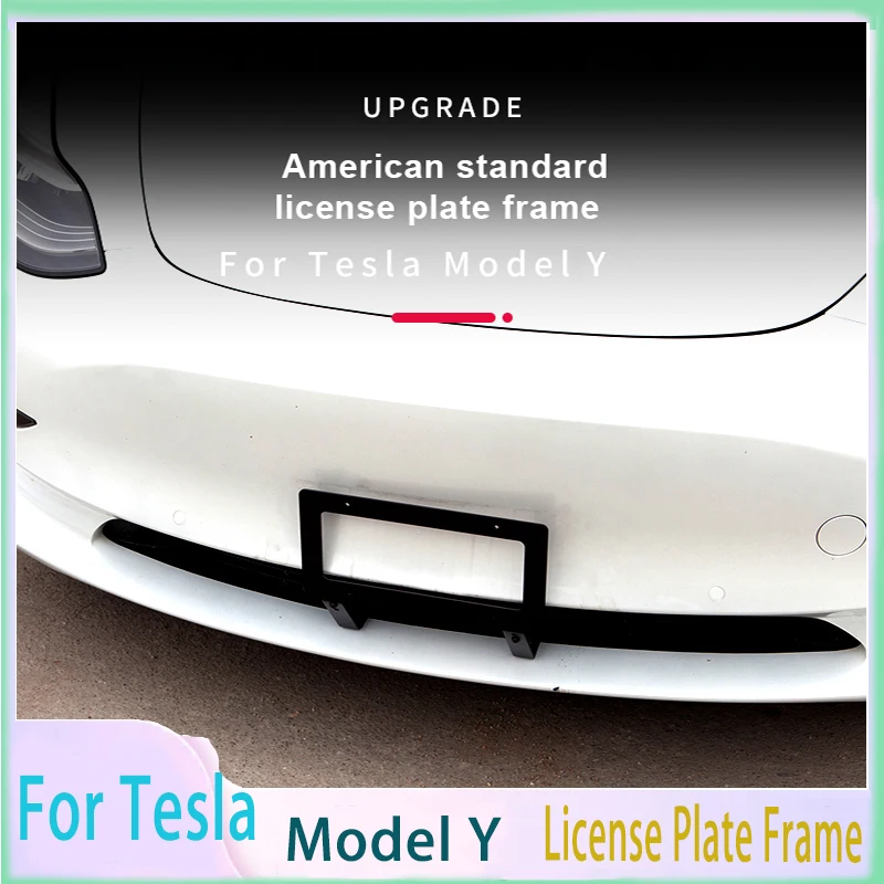 For-Tesla-Model-Y-New-Energy-License-Plate-Frame-ModelY-Side-Car-Front ...