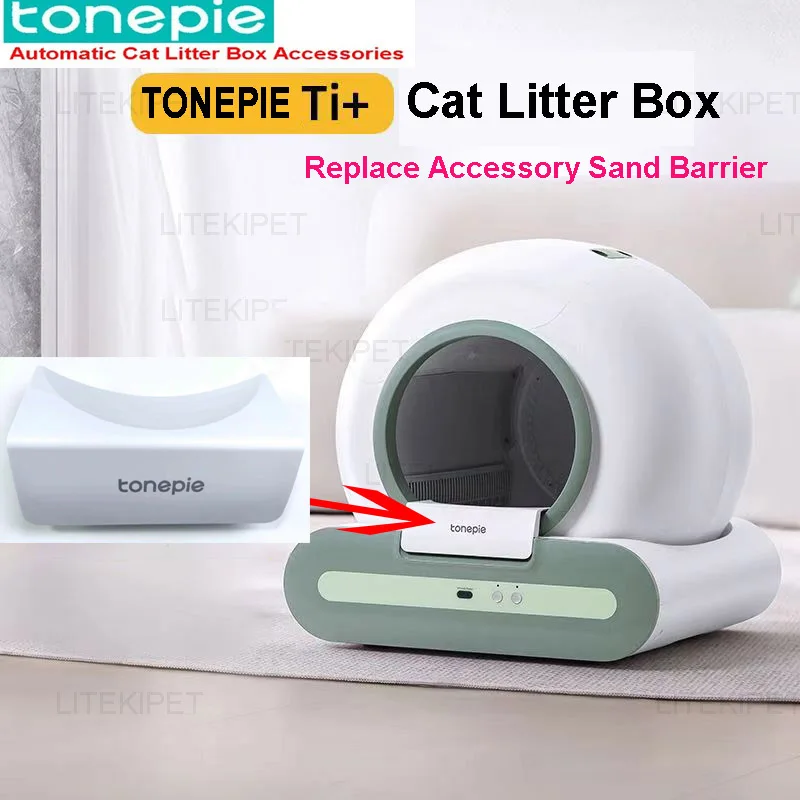 TONEPIE Automatic Cat Litter Box Replace Accessory Sand Barrier for For ...