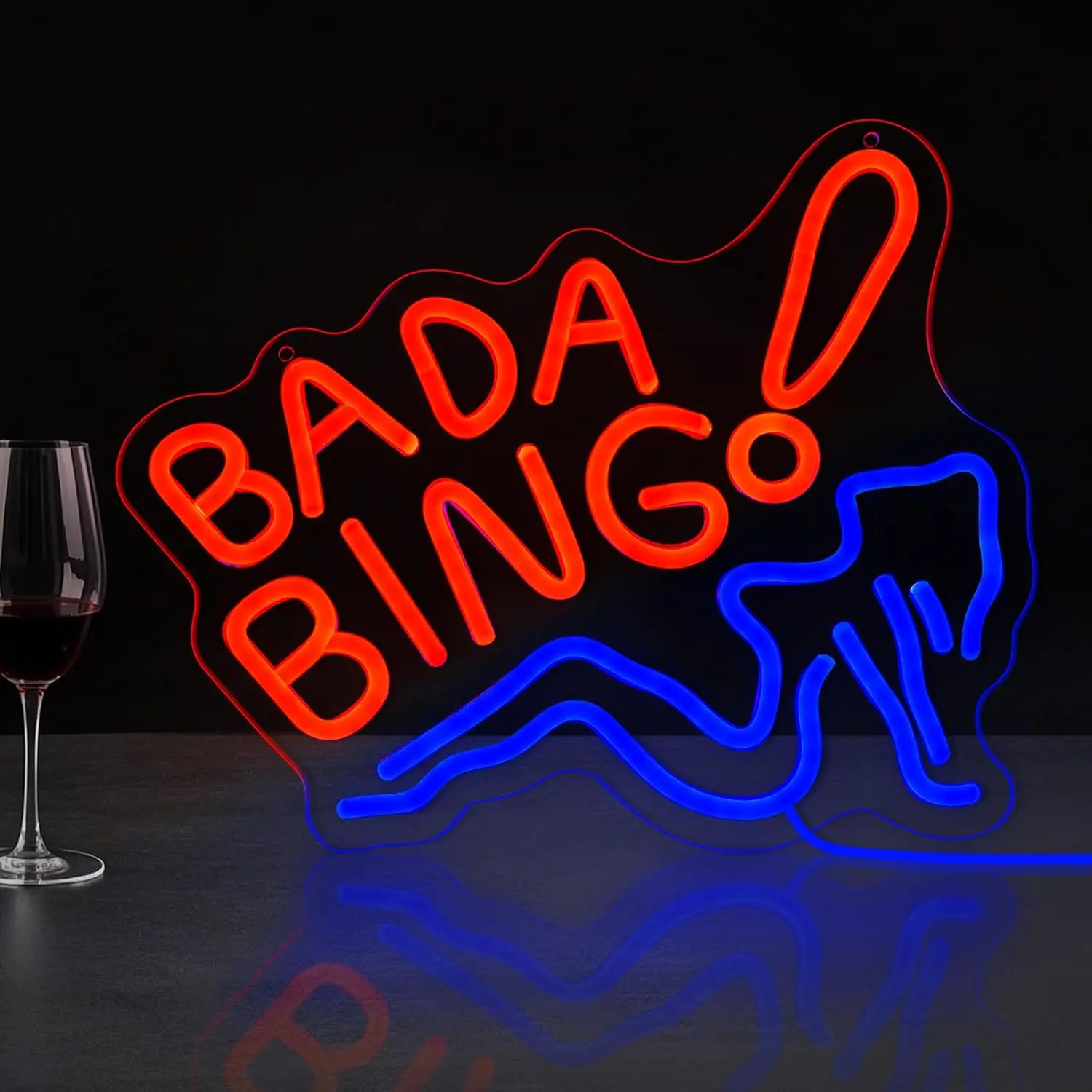 Bada Bing Girls LED Neon Sign for Wall Decor Dimmable Switch Lady Light ...