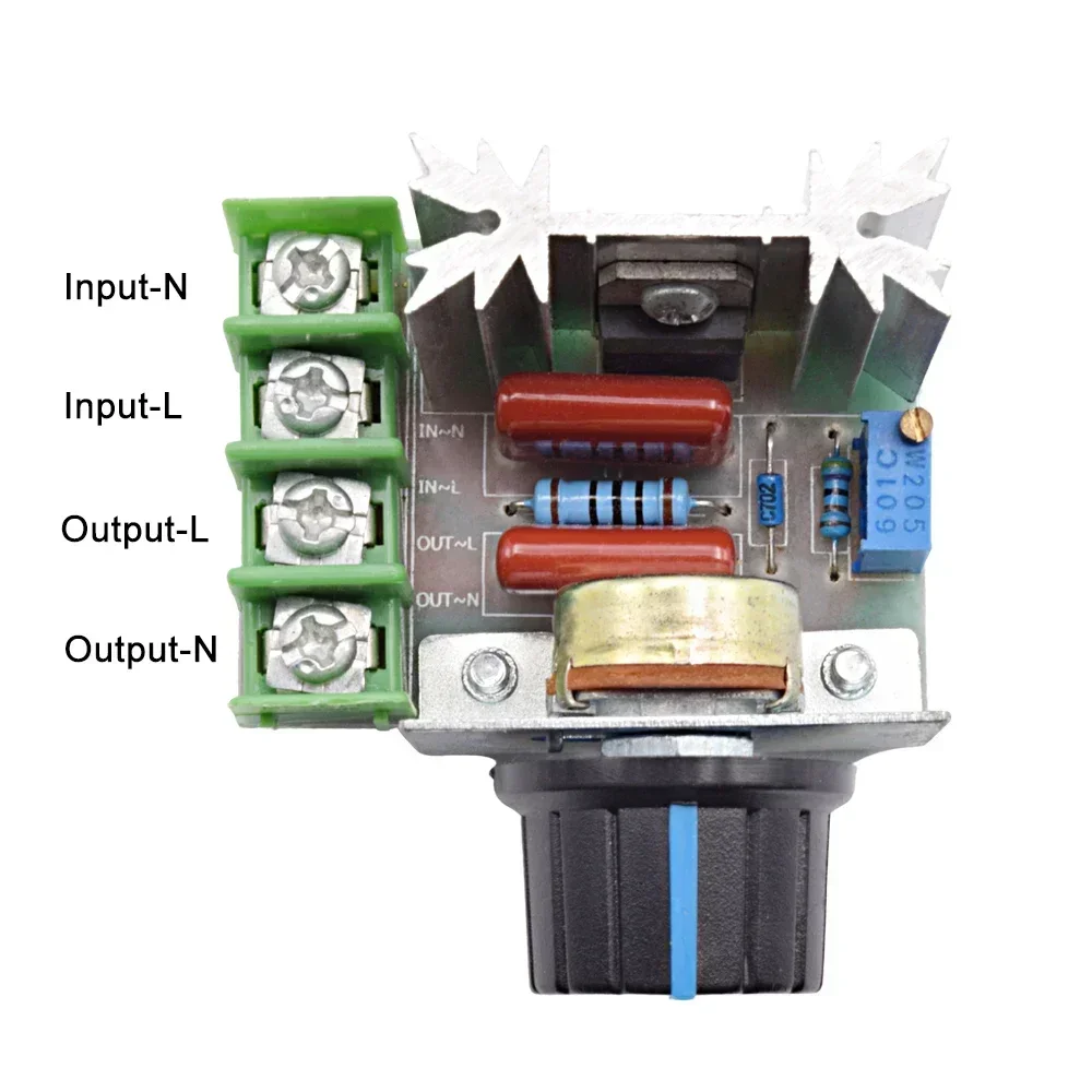Ac Potentiometer AC 50-220V 2000W High Power SCR Dimming Dimmers ...