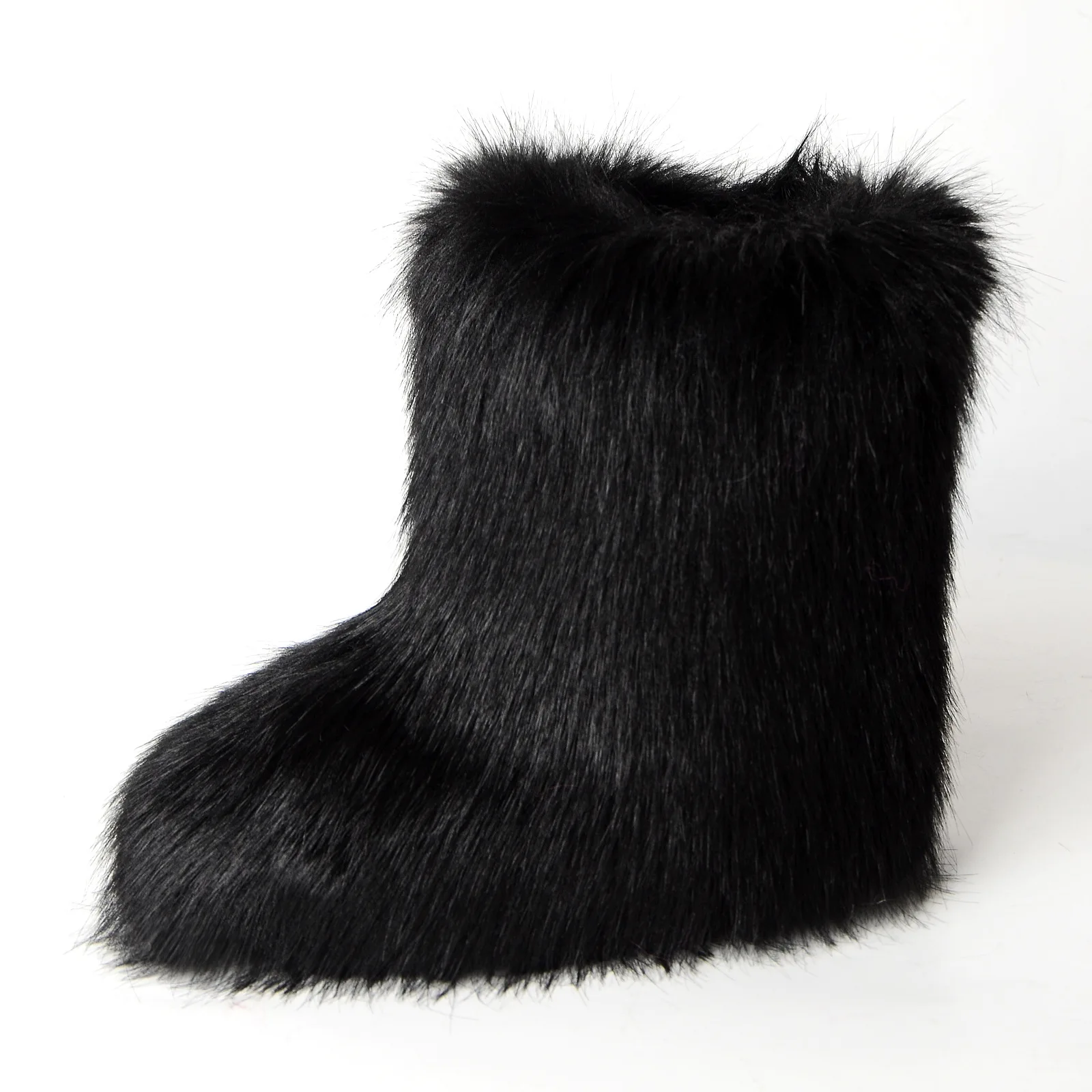 New-Fashion-Fox-Fur-Boots-Women-Fluffy-Fur-Snow-Boots-Female-Winter ...