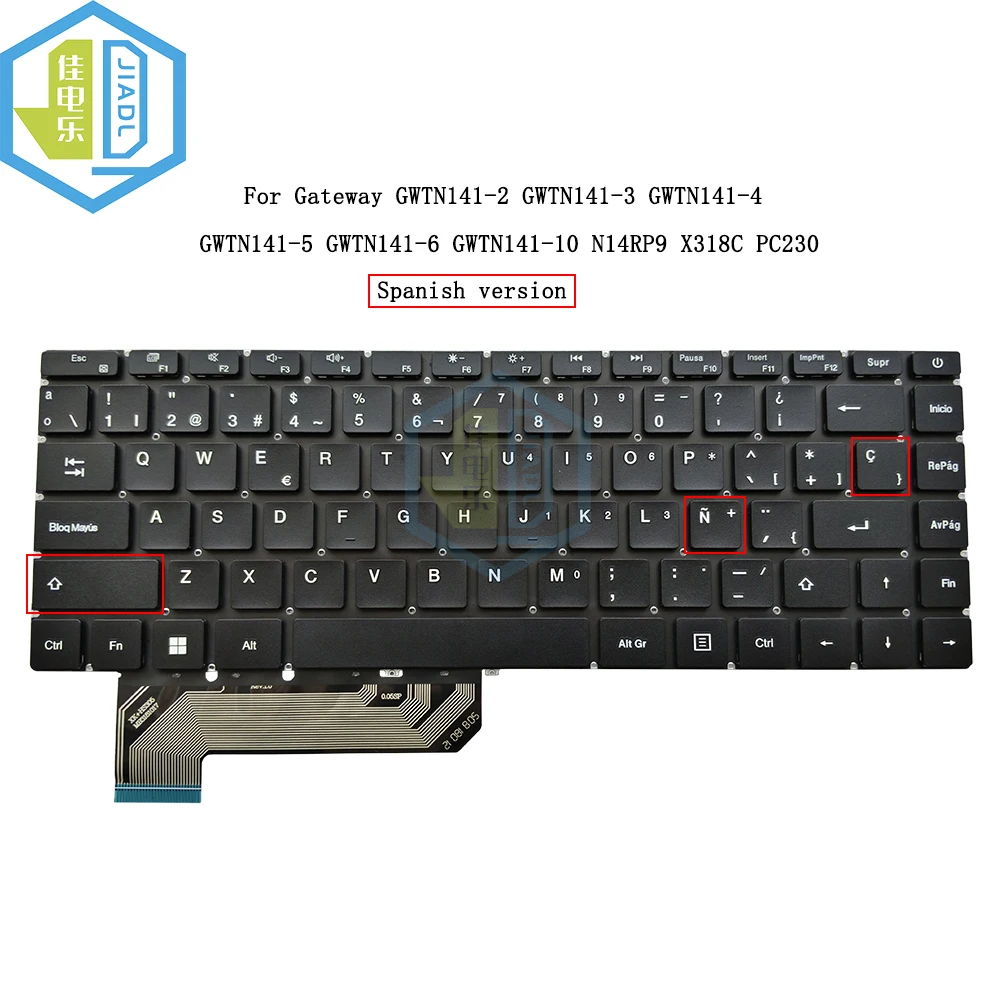 SP Spainish BR Brazil US Keyboard For Gateway GWTN141-2 2BK 2BL GWTN141 ...