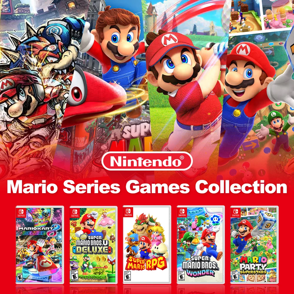 Super Mario Nintendo Switch Games Mario Bros Wonder Kart 8 RPG Mario ...