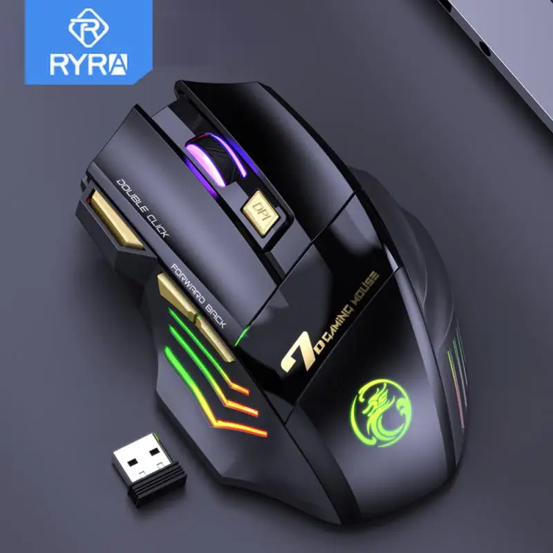 RYRA-Rechargeable-Wireless-Mouse-Gamer-For-Computer-RGB-Gaming-Mice ...