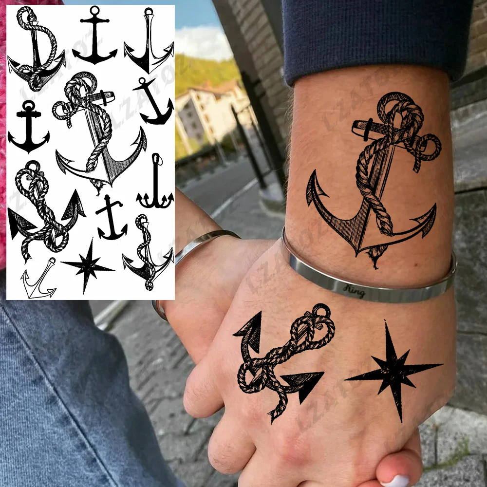Anchor Tattoo On Finger
