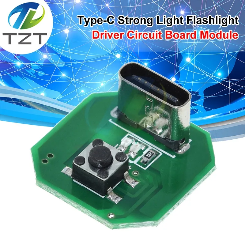 1/5PCS Flashlight Drive Board DIY Circuit Board TypeC Charging Port ...