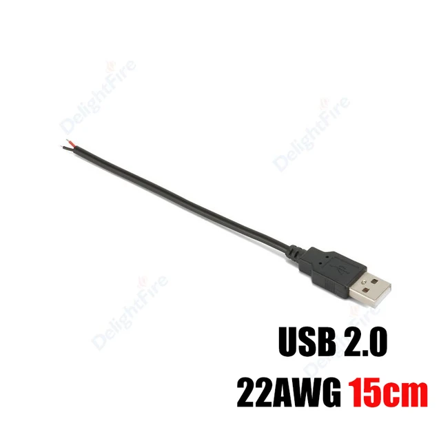 USB Extension Connector Power Cable Electrical Wire LED Chips Lighting ...