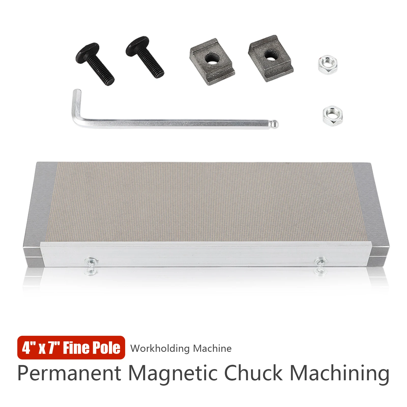 4-x-7-Fine-Pole-Permanent-Magnetic-Chuck-Machining-Workholding-Machine ...