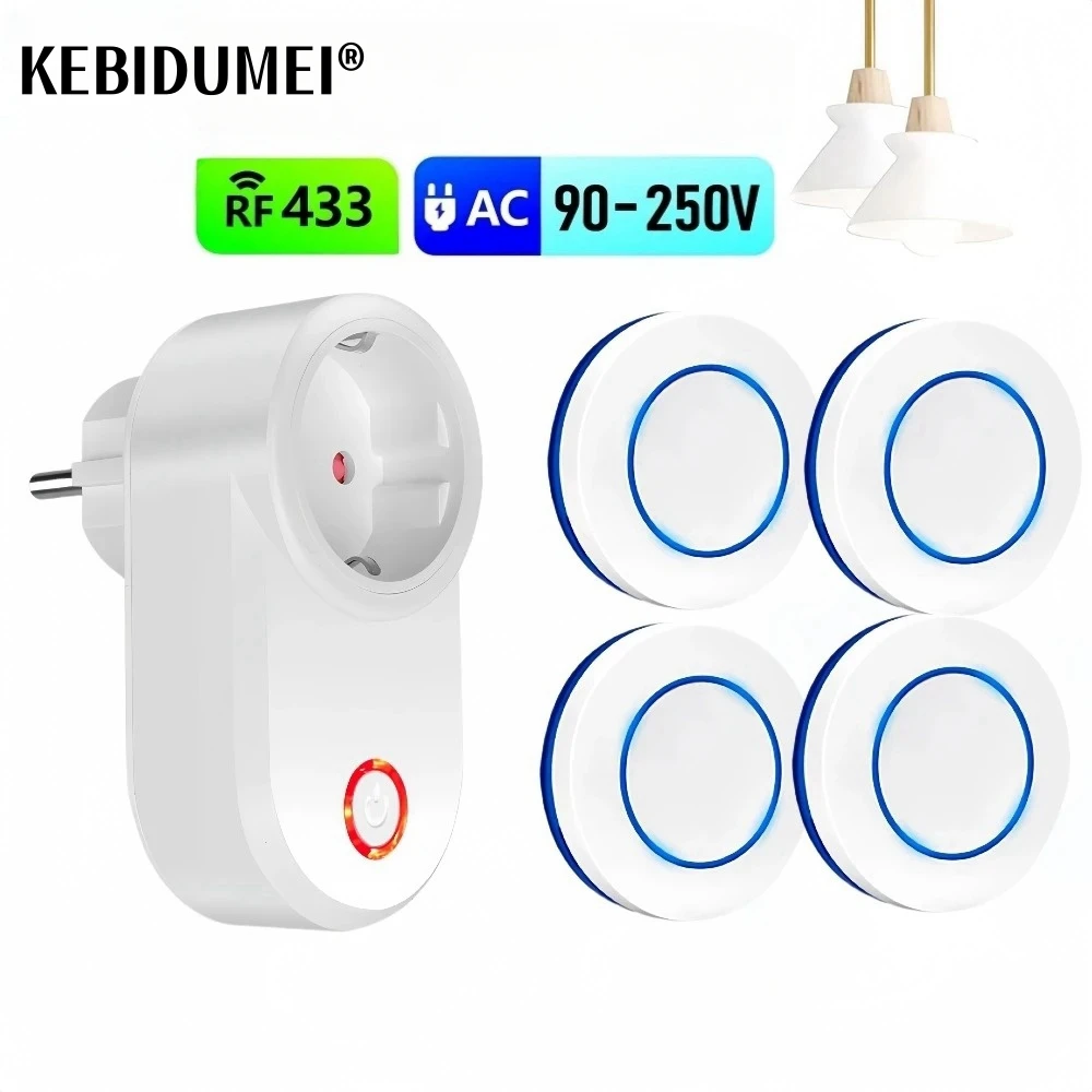 433Mhz-EU-FR-Wireless-Remote-Control-Plug-15A-220V-RF-Smart-Socket-Mini ...