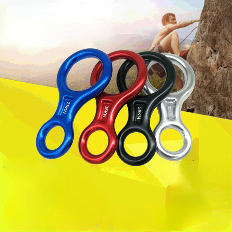 Velocidade-Drop-Rock-Climbing-Ring-8-Figura-Rope-Descender-Rock-Gear ...