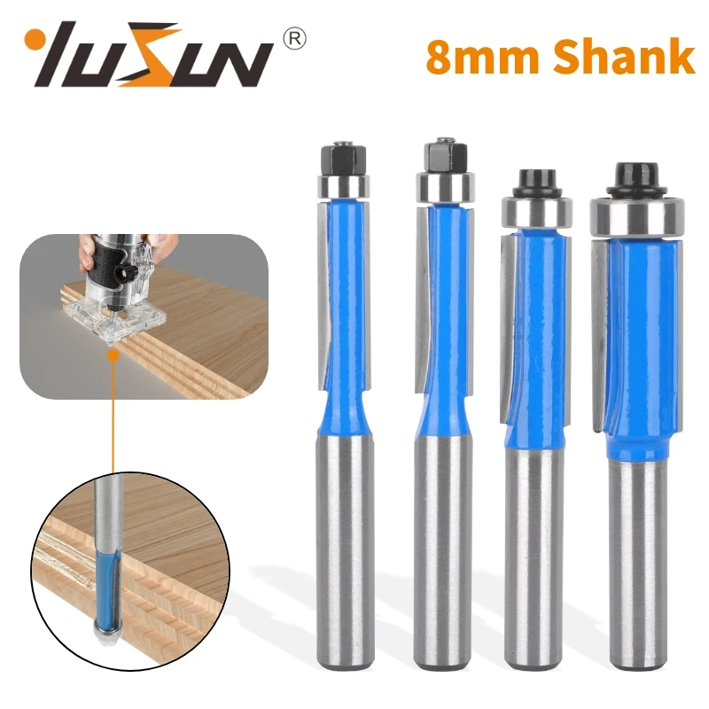 YUSUN-8MM-Shank-Flush-Trim-Bit-Router-Bit-Woodworking-Milling-Cutter ...