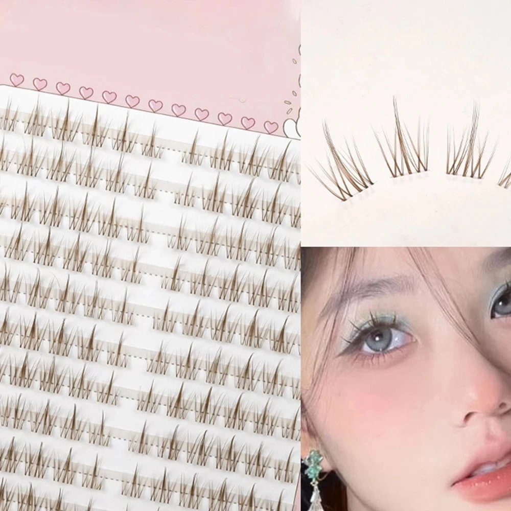 Brown-Sunflower-False-Eyelashes-Natural-Manga-Lashes-Anime-Eyelashes ...
