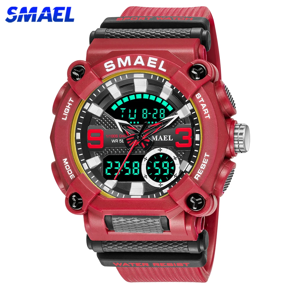 SMAEL Men Sports Watches Luxury Brand Military Waterproof Digital ...