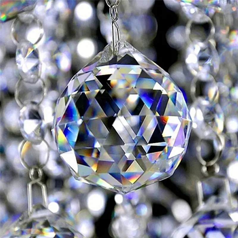 Bola-de-iluminaci-n-de-cristal-transparente-colgante-prismas-DIY ...