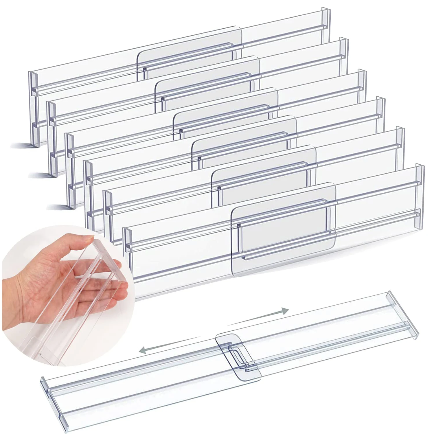 Dresser-Drawer-Divider-Adjustable-Drawer-Dividers-Plastic-for-Clear ...