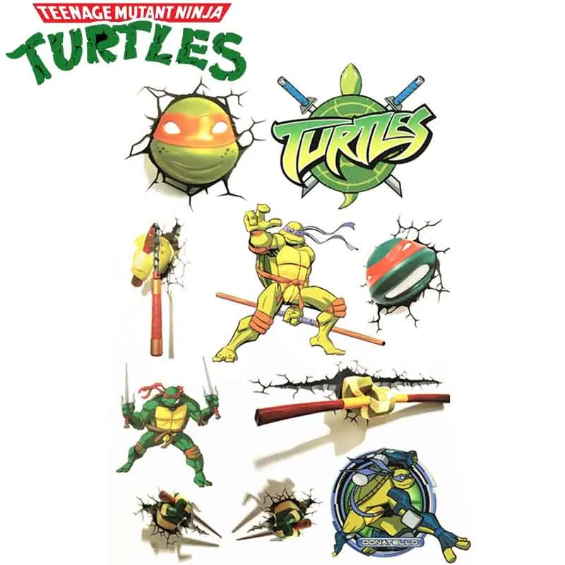TMNT Teenage Mutant Ninja Turtles Car Auto Sticker Funny Cartoon 3D ...