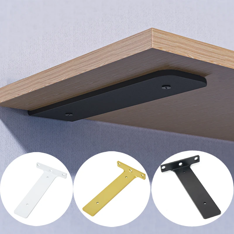 Étagères murales en métal noir, support de support, meubles d'angle de pièce, 2 pièces | AliExpress