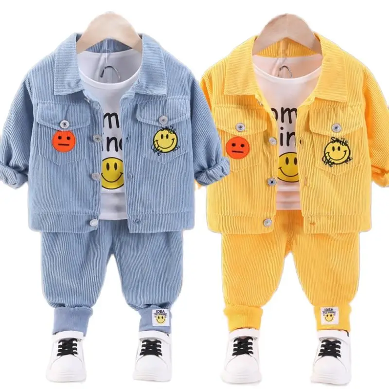 Toddler Baby Boys girl Clothes Set spring autumn corduroy Cartoon ...