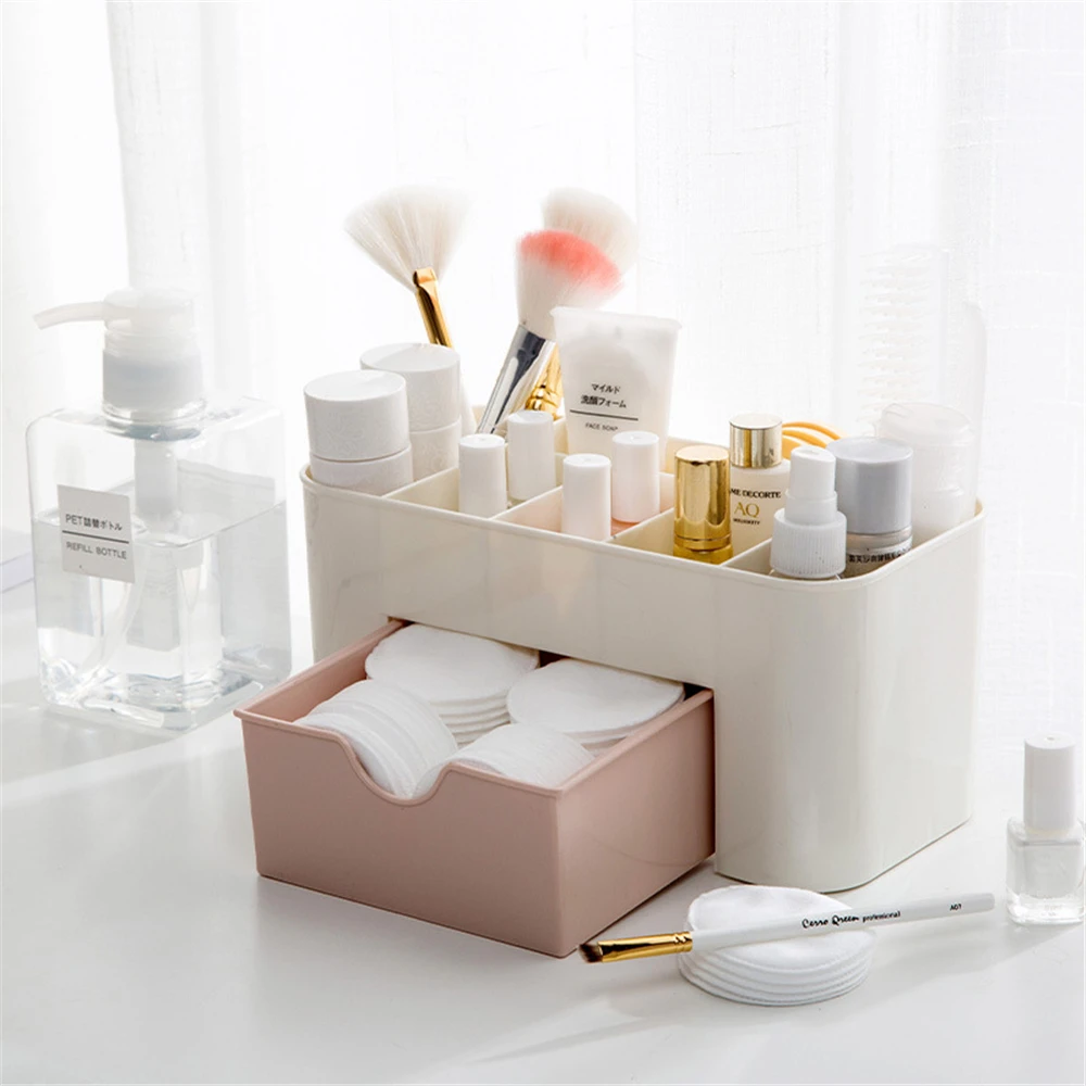 Multifunctional Makeup Organizer Box For Bathroom Cosmetic Storage With ...