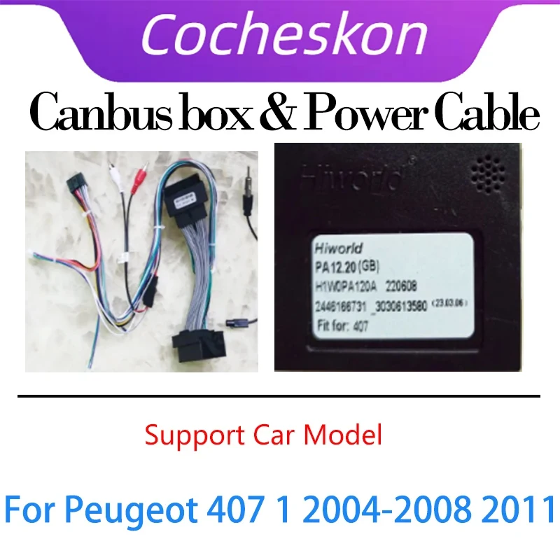 Car-Radio-Canbus-Box-Adaptor-Hiworld-PSA-for-Peugeot-407-2004-2008-2011 ...