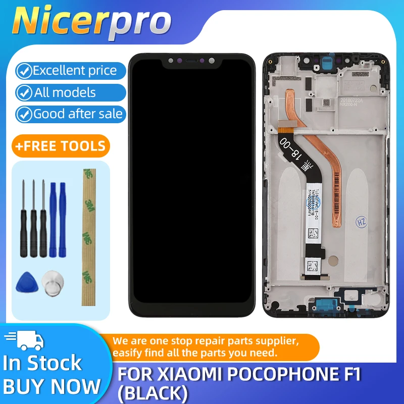 Screen Replacement Xiaomi Pocophone F1 - Lcd Screen Digitizer Full Assembly Frame - Aliexpress