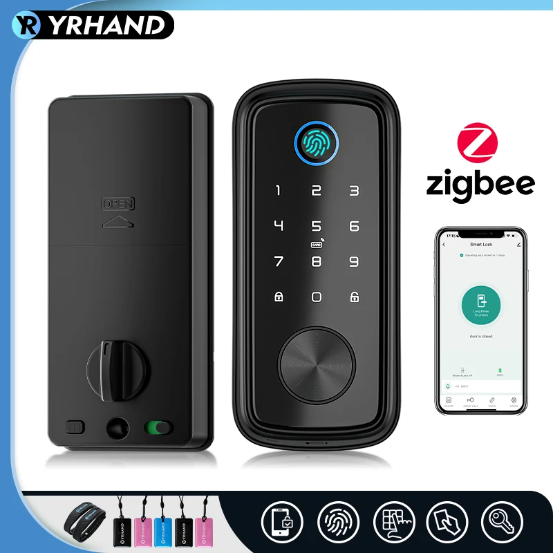 Tuya-Zigbee-Smart-Deadbolt-Locks-for-Front-Door-Alexa-WiFi-tuya-app ...