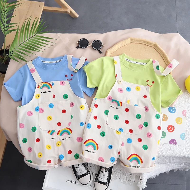 Summer-Toddler-Baby-Boys-Girls-Children-Sports-Clothes-Suits-Infant ...