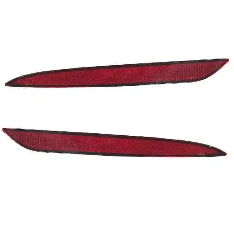 2pcs For Tesla Model Y Left Right Side Tail Rear Bumper Reflector Red ...