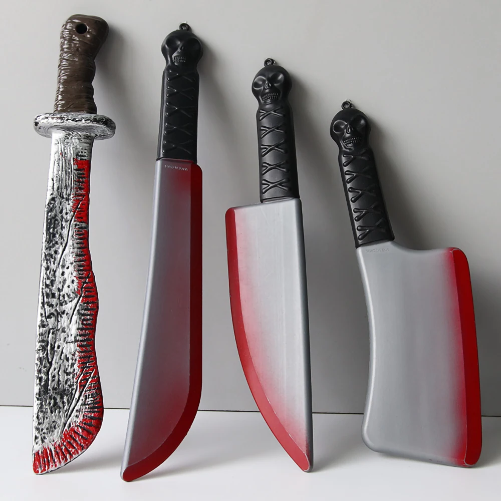 Halloween-Bloody-Knife-Party-Decoration-Sharp-Plastic-Toy-Simulation ...