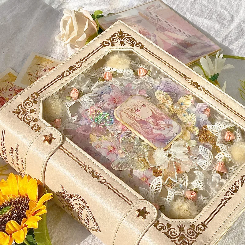 Retro-Mond-Magie-Buch-England-Messenger-Taschen-Lolita-Transparent ...