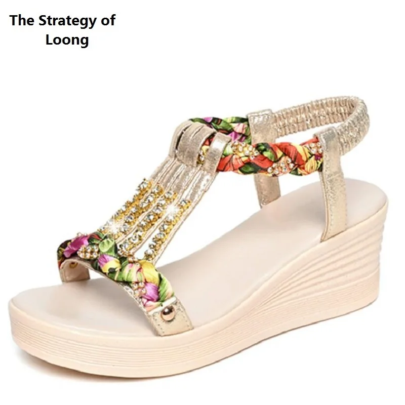 Summer-New-Sexy-Wedges-Platform-Peep-Toe-Bling-Crystal-String-Bead ...