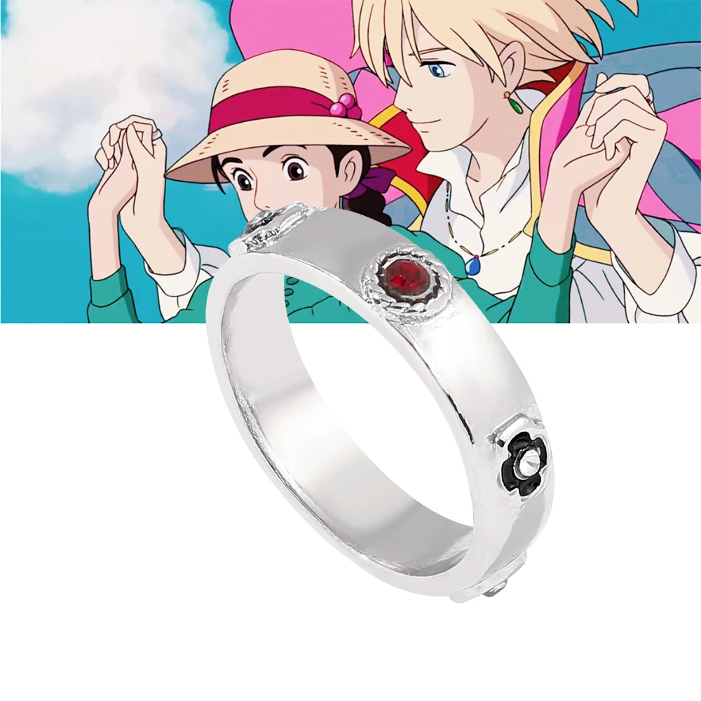 Miyazaki Hayao Anime Cosplay Rings Howl's Moving Castle Jewelry ...