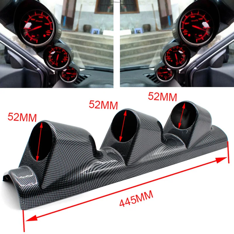 3-Hole-A-Pillar-52mm-Instrument-stand-Car-Modified-Instrument-Frame ...