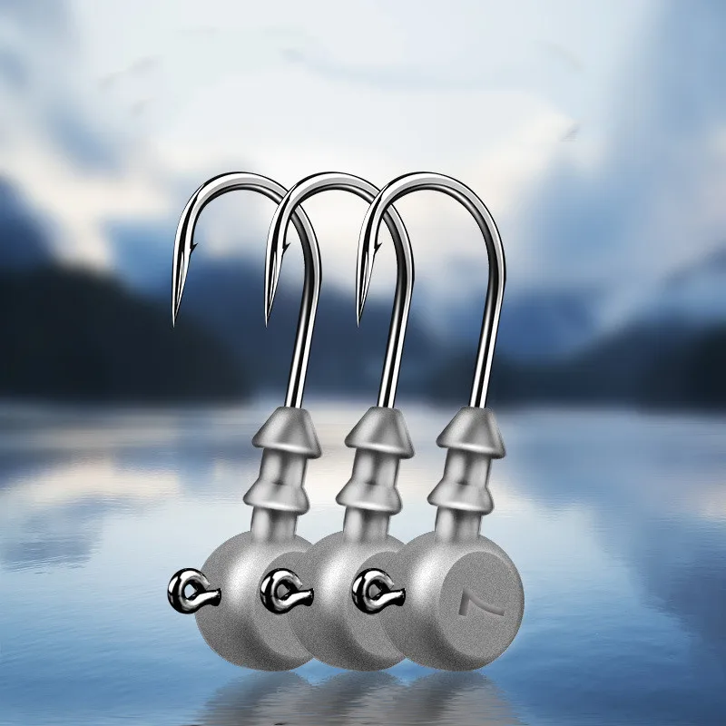 Jig Head Fish Hook Fishhook | Jig Head Hook Soft Lure | Fishing Hook ...