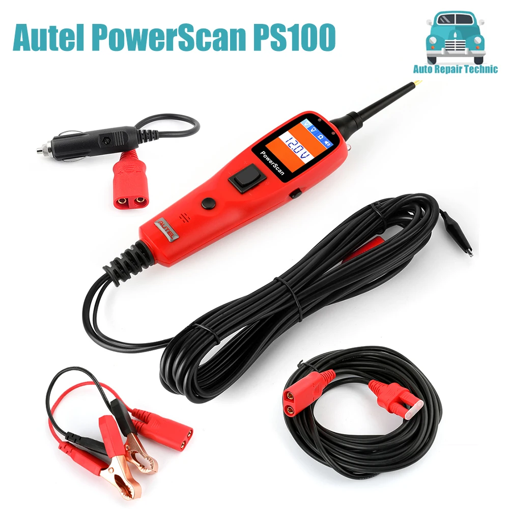 Autel PowerScan PS100 Auto Car Electrical System Probe Kit 12V/24V ...