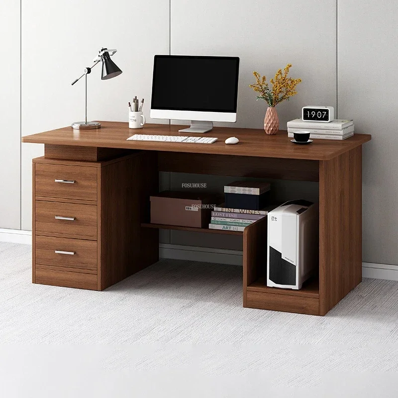 Wooden-Desktop-Computer-Desks-Household-Gaming-Desk-Drawer-Storage ...